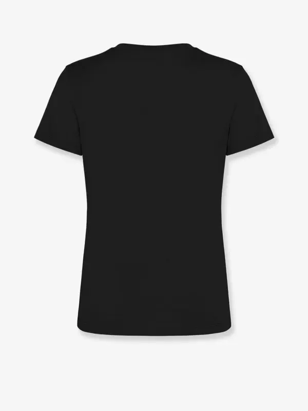 Max Mara Papaia Cotton T-shirt With Monogram - Multicolor