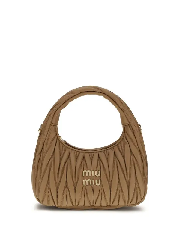 Miu Miu Wandler Hobo Handbag - Cream