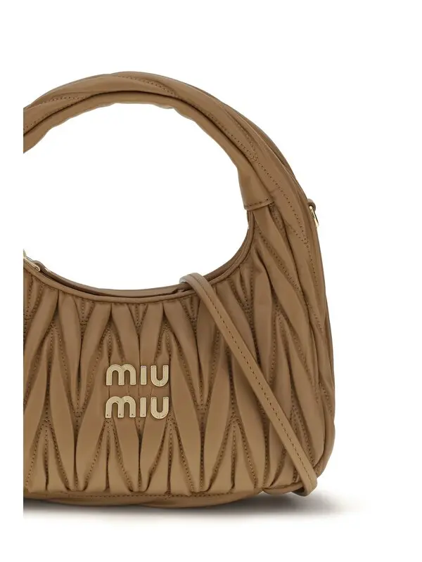 Miu Miu Wandler Hobo Handbag - Cream