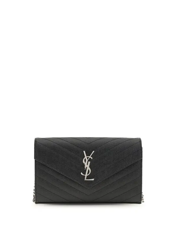 Saint Laurent Chain Wallet - Black