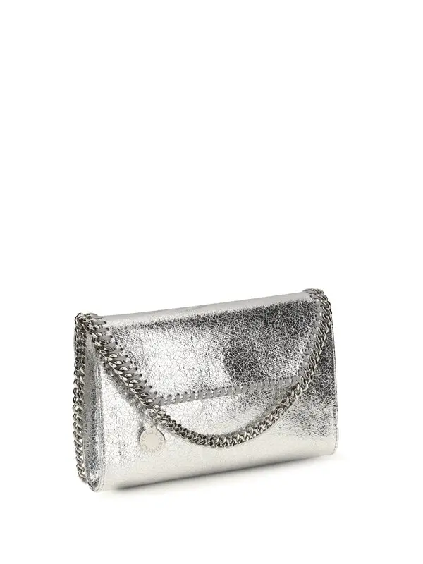 Stella McCartney Falabella Shoulder Bag In Metallic Fabric