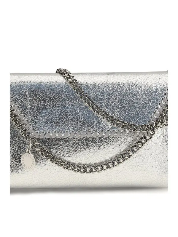Stella McCartney Falabella Shoulder Bag In Metallic Fabric