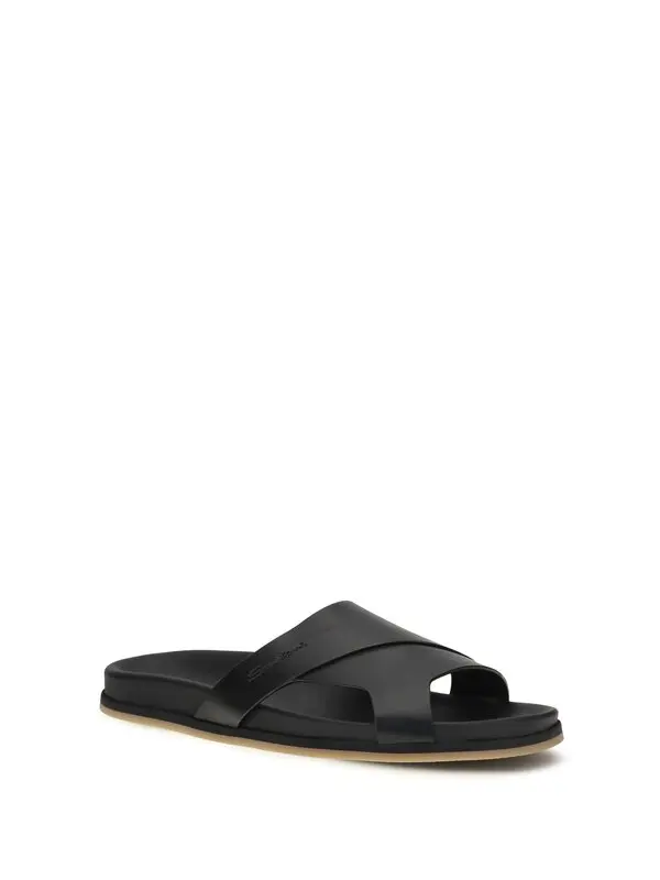 Santoni Leather Slippers