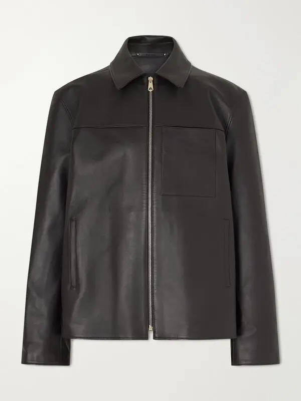 Paul Smith Leather Zip-up Jacket