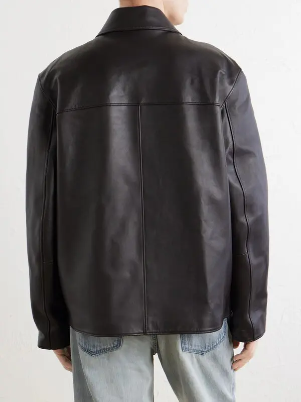 Paul Smith Leather Zip-up Jacket