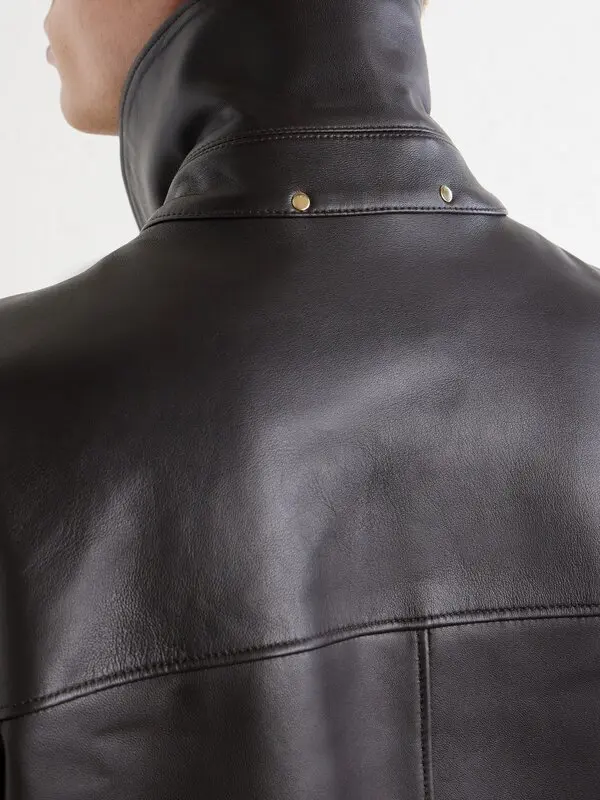 Paul Smith Leather Zip-up Jacket