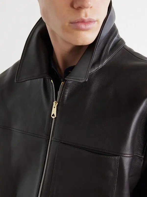 Paul Smith Leather Zip-up Jacket