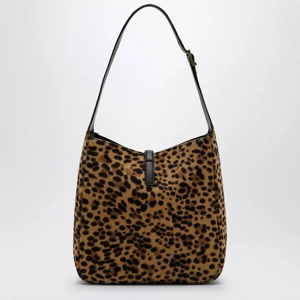 Saint Laurent Le 5 À 7 Pony Hair Leather Shoulder Bag - Brown