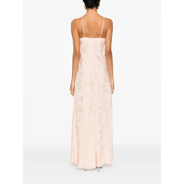 FORTE_FORTE Light Floral Patterned Maxi Dress - Pink