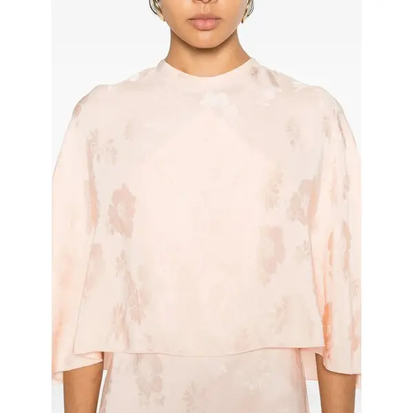 FORTE_FORTE Light Floral Patterned Maxi Dress - Pink