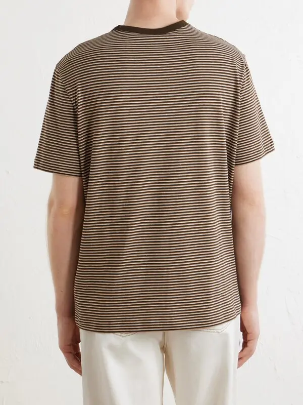 A.p.c. Josh Striped Cotton-jersey T-shirt
