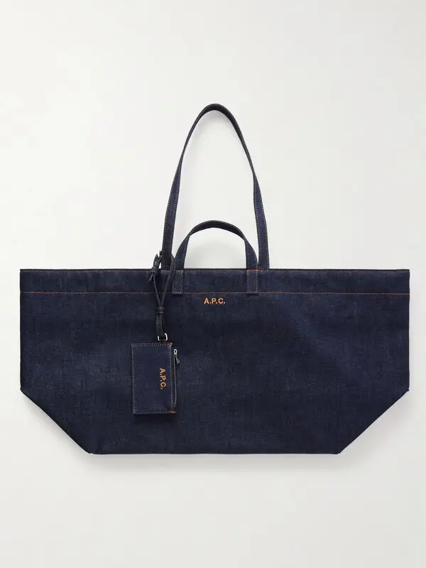 A.p.c. Le Drummer Denim Tote Bag - Blue