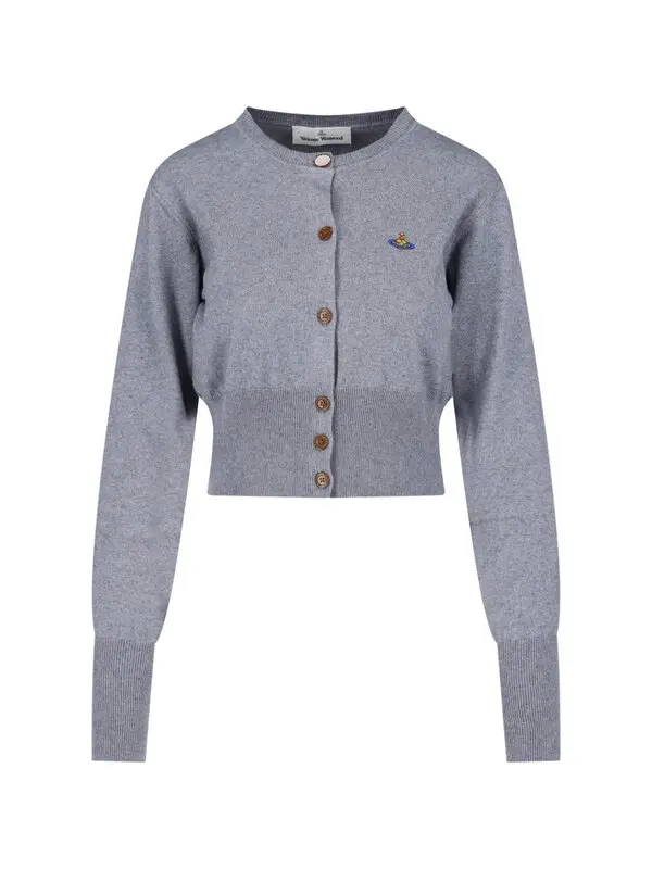 VIVIENNE WESTWOOD Cardigan "bea Cropped - Gray