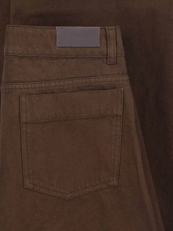 LEMAIRE Cotton Wide Rounded Leg Pants