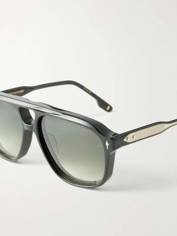 JACQUES MARIE MAGE Leonard Aviator-style Acetate Sunglasses