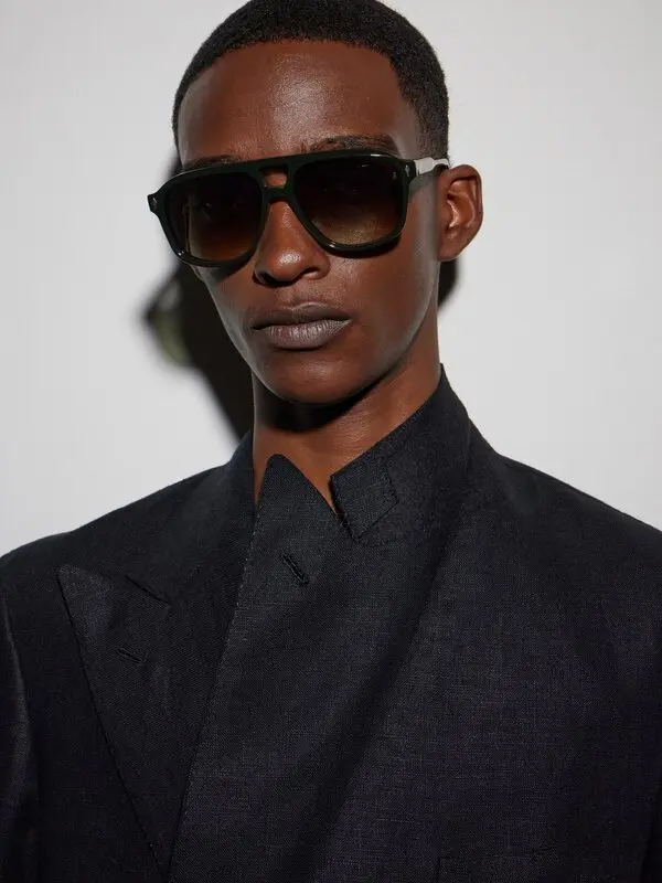 JACQUES MARIE MAGE Leonard Aviator Sunglasses