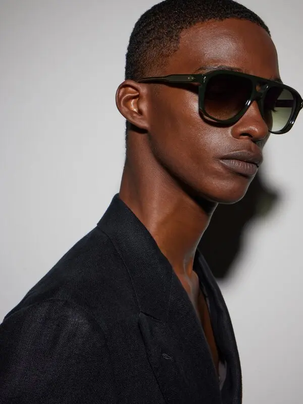 JACQUES MARIE MAGE Leonard Aviator Sunglasses