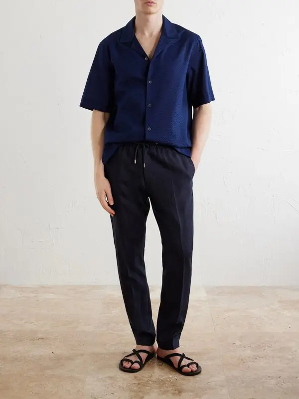 Paul Smith Camp-collar Cotton-seersucker Shirt