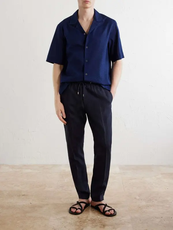 Paul Smith Camp-collar Cotton-seersucker Shirt