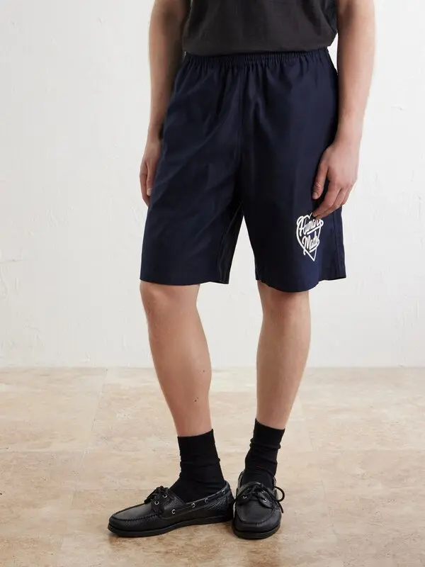 HUMAN MADE Straight-leg Cotton-twill Shorts