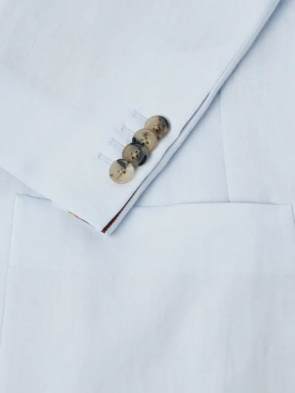 Paul Smith Single-breasted Linen Suit Jacket