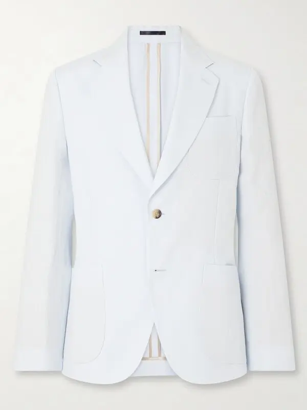 Paul Smith Single-breasted Linen Suit Jacket
