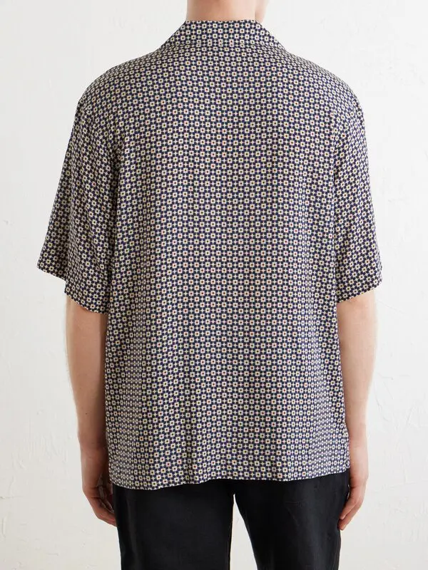 A.p.c. Bennet Printed Crepe De Chine Shirt