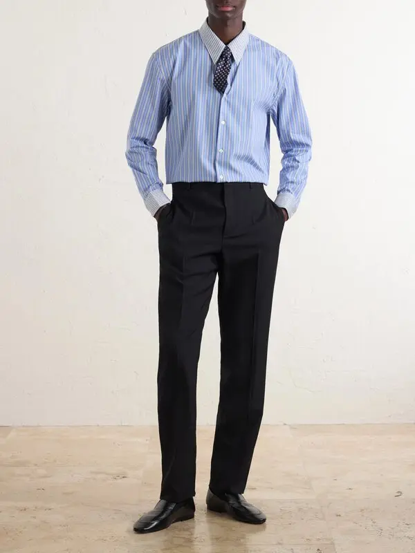 Saint Laurent Striped Cotton-poplin Shirt