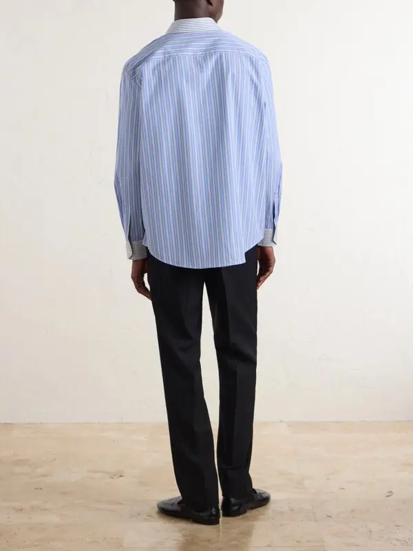 Saint Laurent Striped Cotton-poplin Shirt