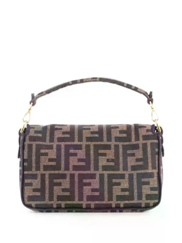 Fendi Baguette Nm Bag Zucca Canvas Mini Crossbody Bag - Brown