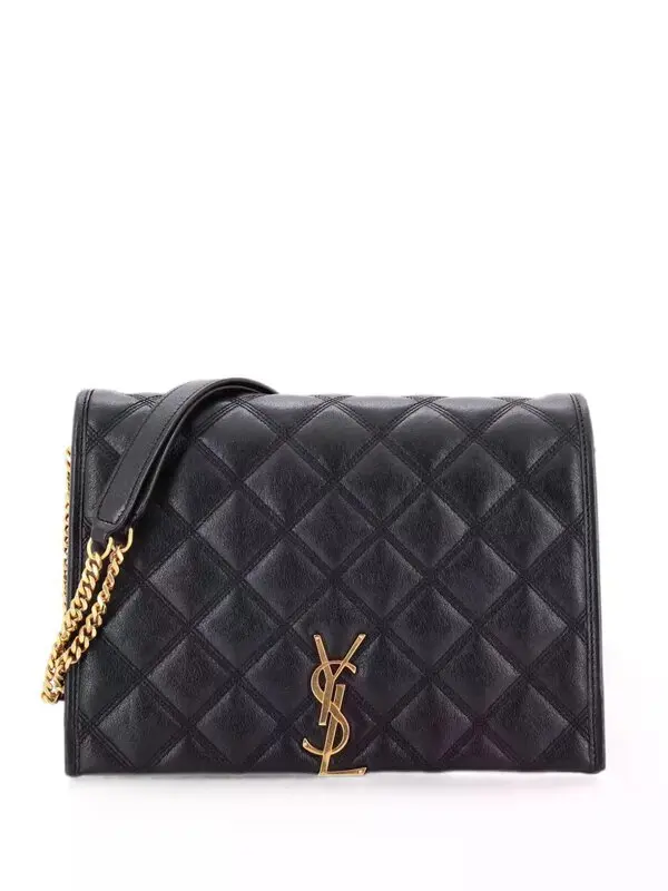 Saint Laurent Becky Quilted Leather Small Shoulder Bag