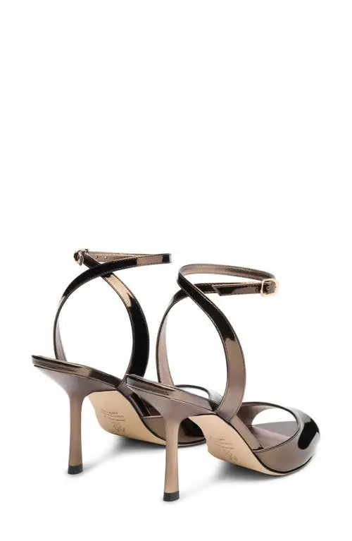STUART WEITZMAN Lexington Ankle Strap Stiletto Sandals - Cigar
