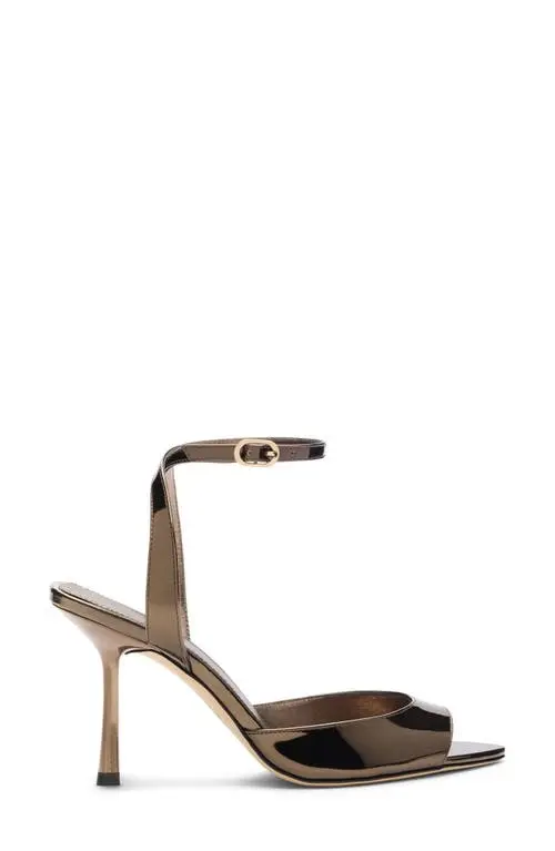 STUART WEITZMAN Lexington Ankle Strap Stiletto Sandals - Cigar