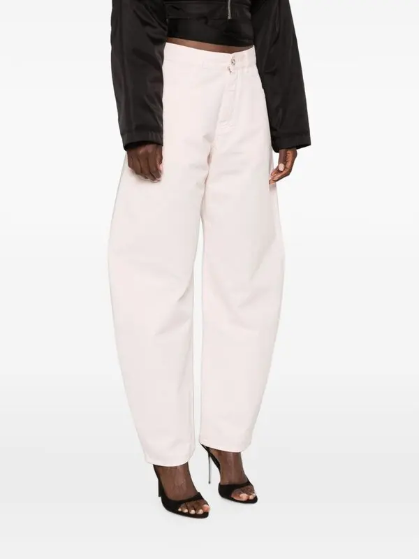 Alaïa Peplum Denim Jeans