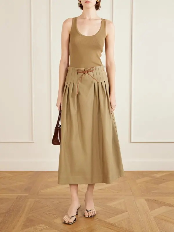 Max Mara Ribbed Knit Scoop Neck Tank