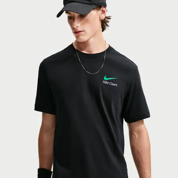 Nike Court Dri-fit Tennis T-shirt - Black