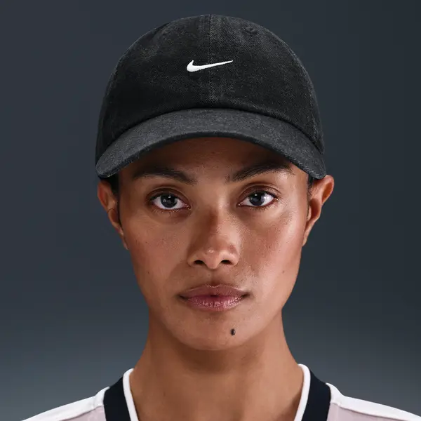Nike Club Unstructured Denim Cap - Black