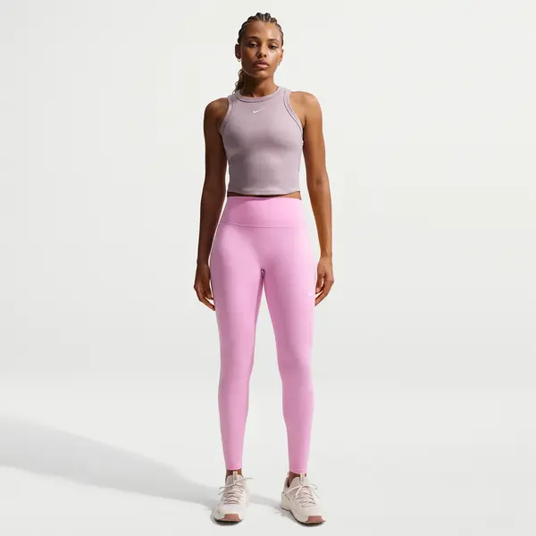 Nike One Seamless Front High-waisted Full-length Leggings