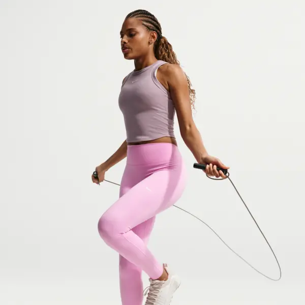 Nike One Seamless Front High-waisted Full-length Leggings