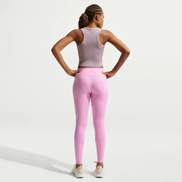 Nike One Seamless Front High-waisted Full-length Leggings