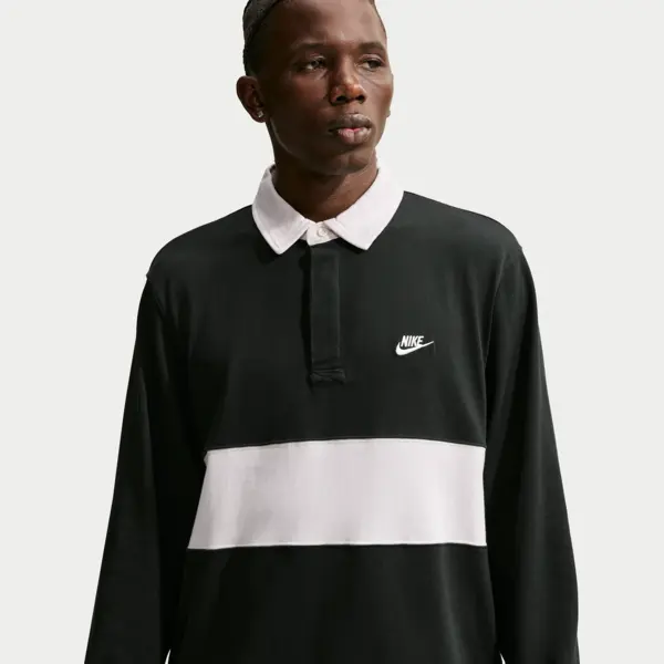 Nike Club Long-sleeve Rugby Top - Black