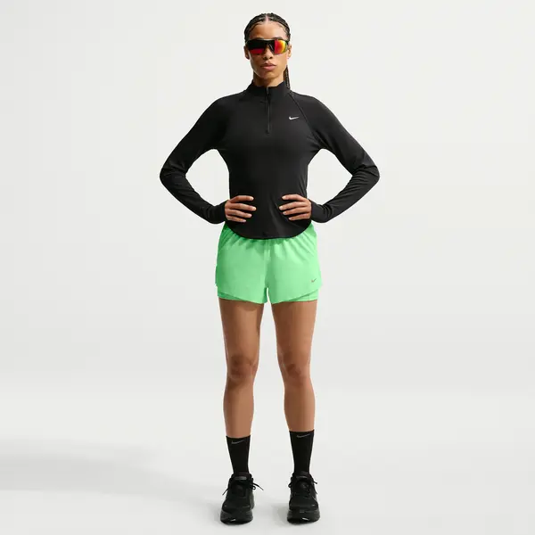 Nike Swift Dri-fit Mid-rise 2-in-1 Running Shorts - Green