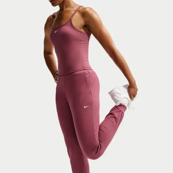 Nike One High-waisted Full-length Knit Jogger Pants
