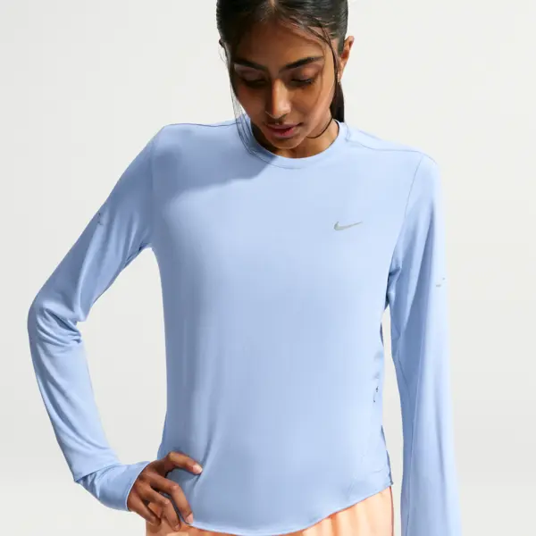 Nike Swift Dri-fit Uv Long-sleeve Running Top - Blue