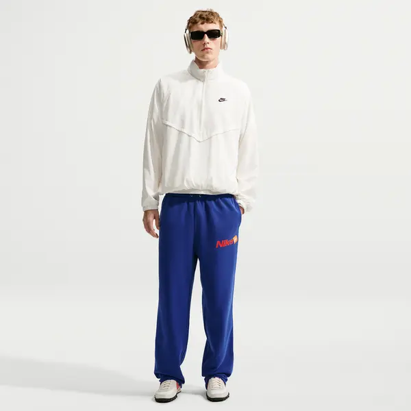 Nike Club French Terry Open-hem Pants - Blue