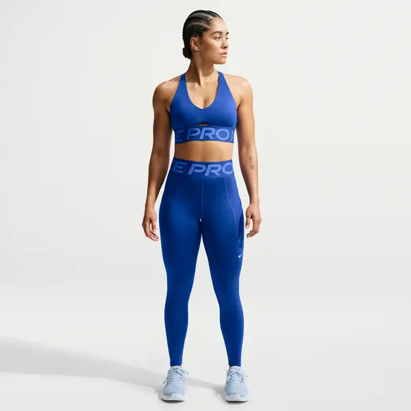 Nike Pro Sculpt High-waisted 7/8 Leggings With Pockets - Blue