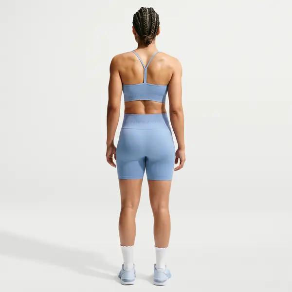 Nike Pro Seamless Dri-fit Biker Shorts - Blue
