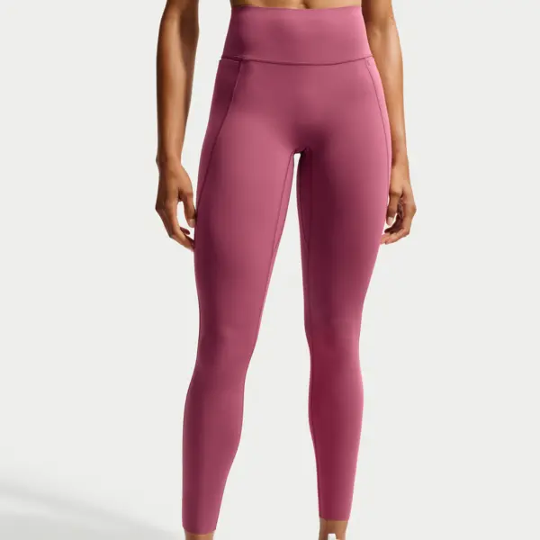 Nike Universa High-waisted Full-length Leggings With No Front Seam - Red