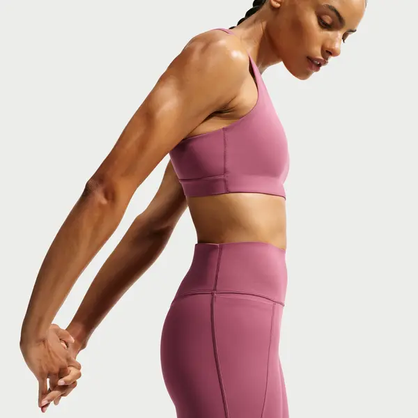 Nike Universa High-waisted Full-length Leggings With No Front Seam - Red