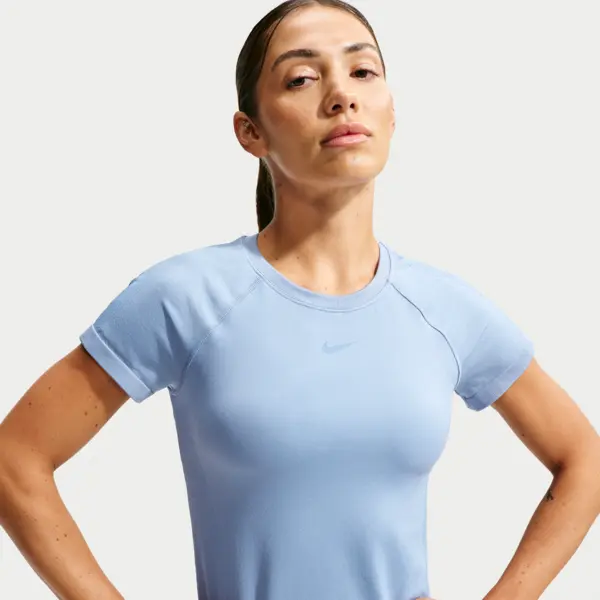 Nike Pro Seamless Dri-fit T-shirt - Blue